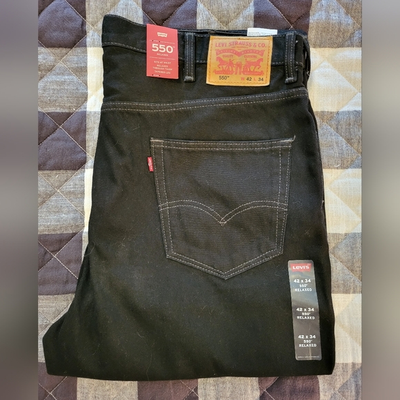 Levi's | Jeans | Nwt Levis Mens Black Relaxed Fit Jeans | Poshmark